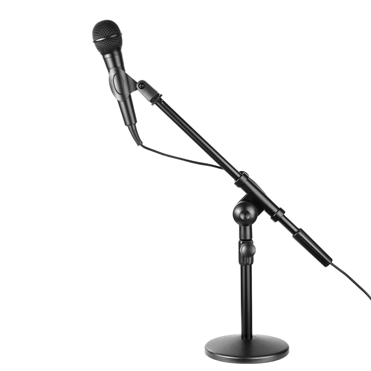 Table Metal Microphone Stand (Round Base) - livestreaminggadgetsng